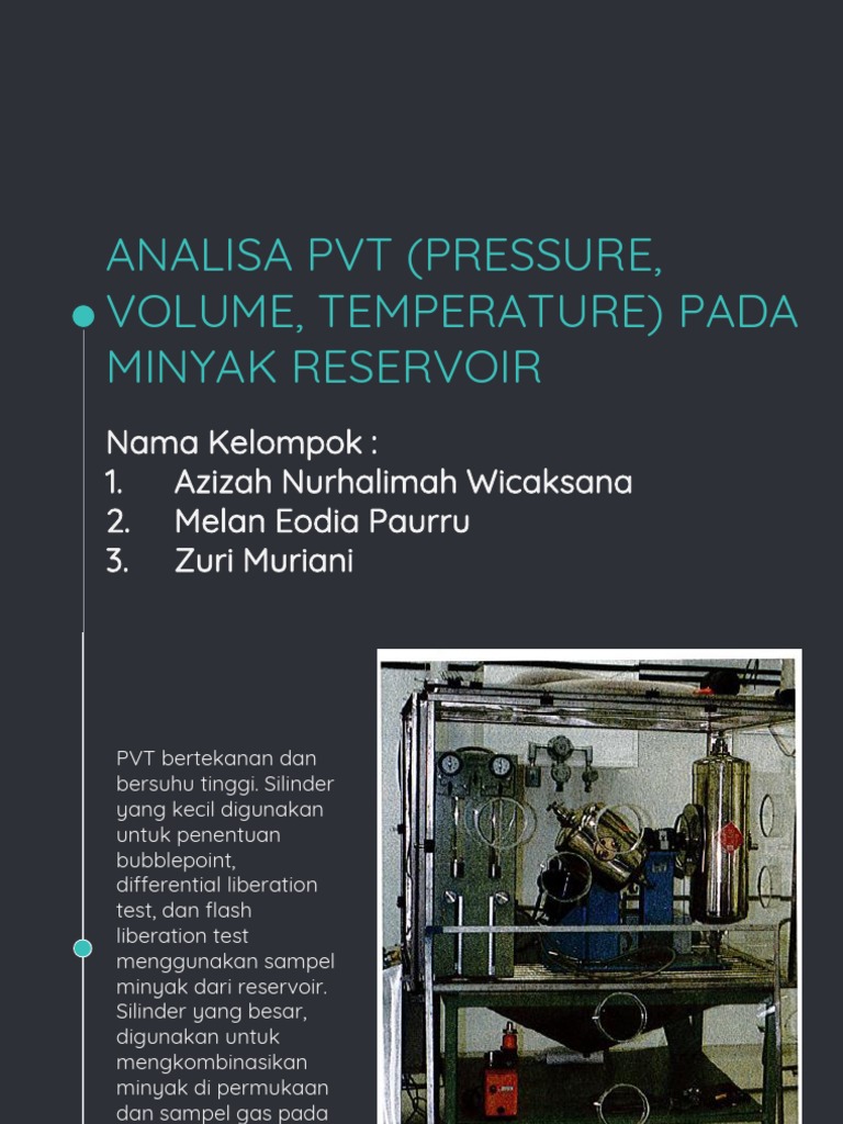 PVT ANALYSIS Kelompok 8 | PDF