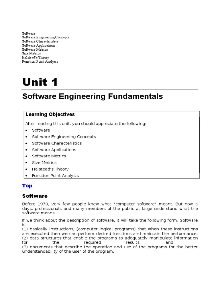 Software Engineering Fundamentals | PDF | Component Based Software ...