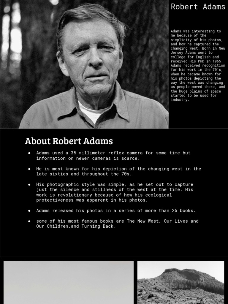 Robert Adams Photography Style