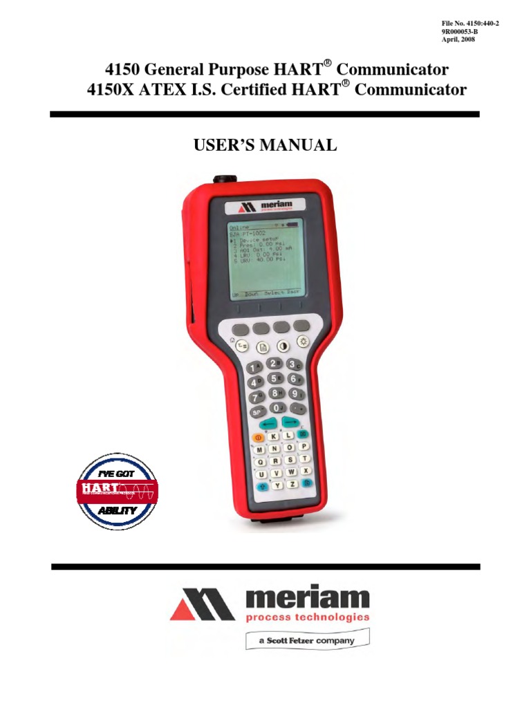 Meriam Mfc4150 Man | PDF | Menu (Computing) | Online And Offline