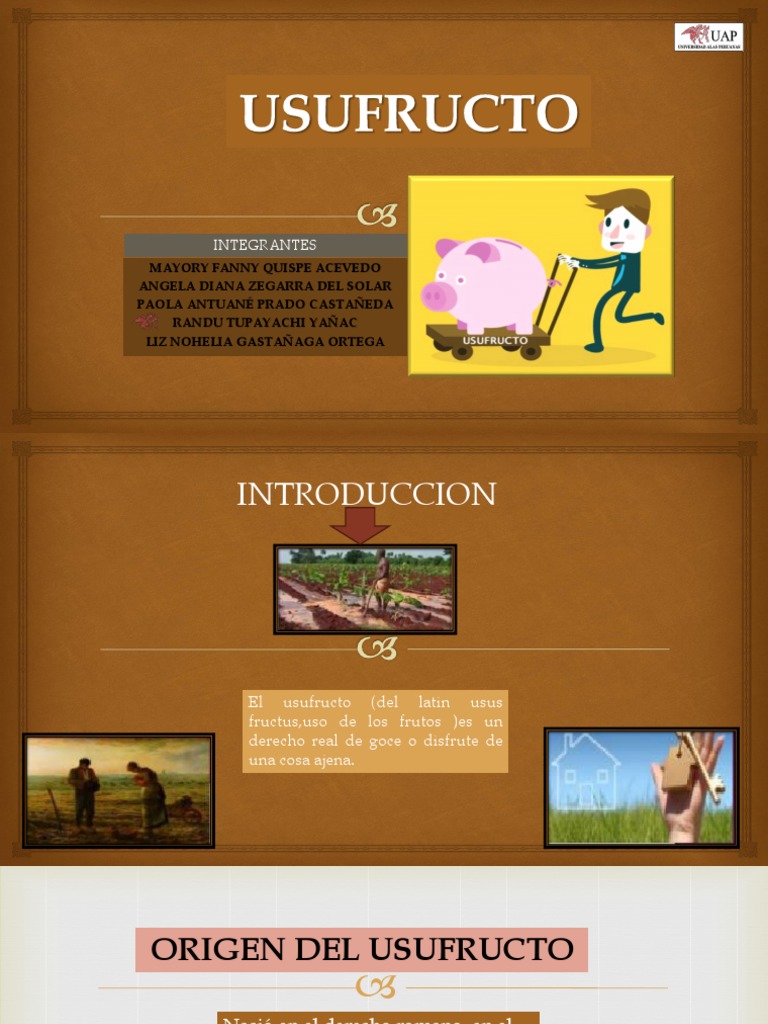 Usufructo Final | PDF | Instituciones sociales | Ciencias sociales