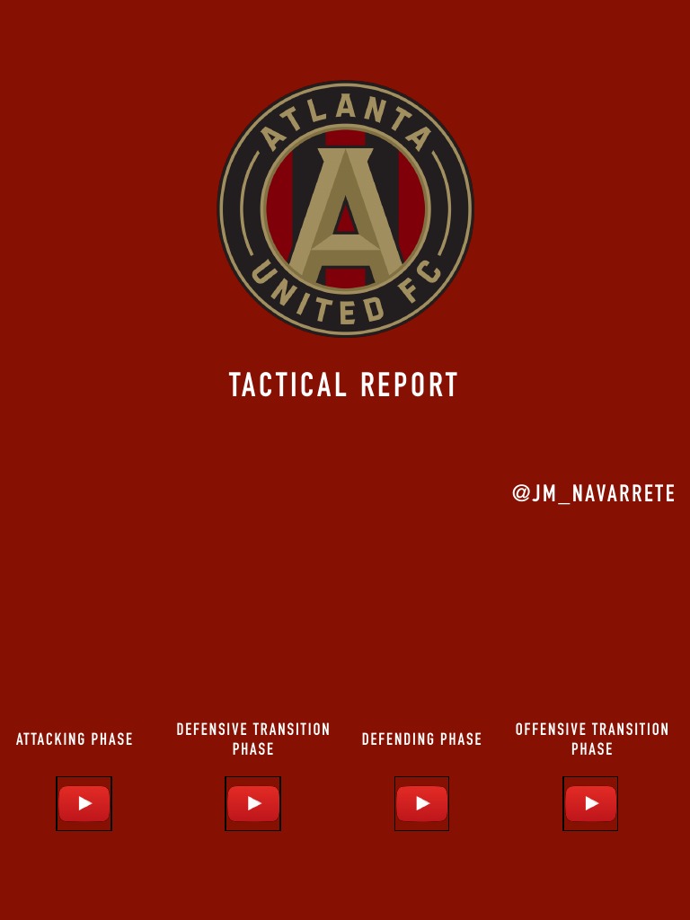 Tactical Report + Training Drills - Atlanta United - Tata Martino | PDF ...