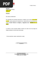 Carta Inspección Del Trabajo Entrega Reglamento Interno | PDF