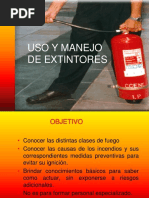 Capacitación Uso, Manejo, e Inspección de Extintores | PDF | Combustibles | Incendios