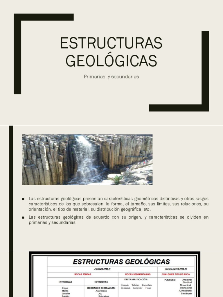 Estructuras Geológicas | PDF | Estrato | Roca (geología)