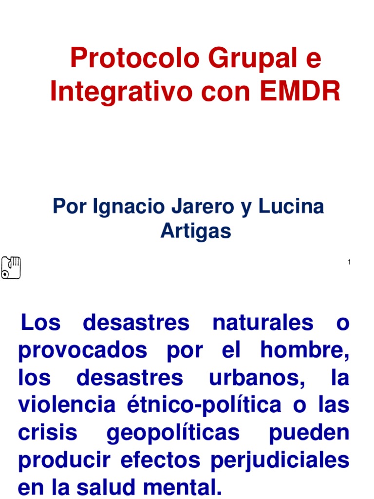 Protocolo Grupal Emdr | PDF | Desensibilización y reprocesamiento por movimientos oculares | Terapia
