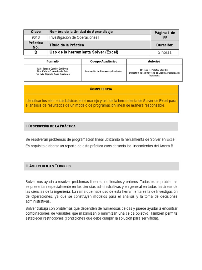 Practica 3 IO1 | PDF | Programación lineal | Informática y tecnología de la información