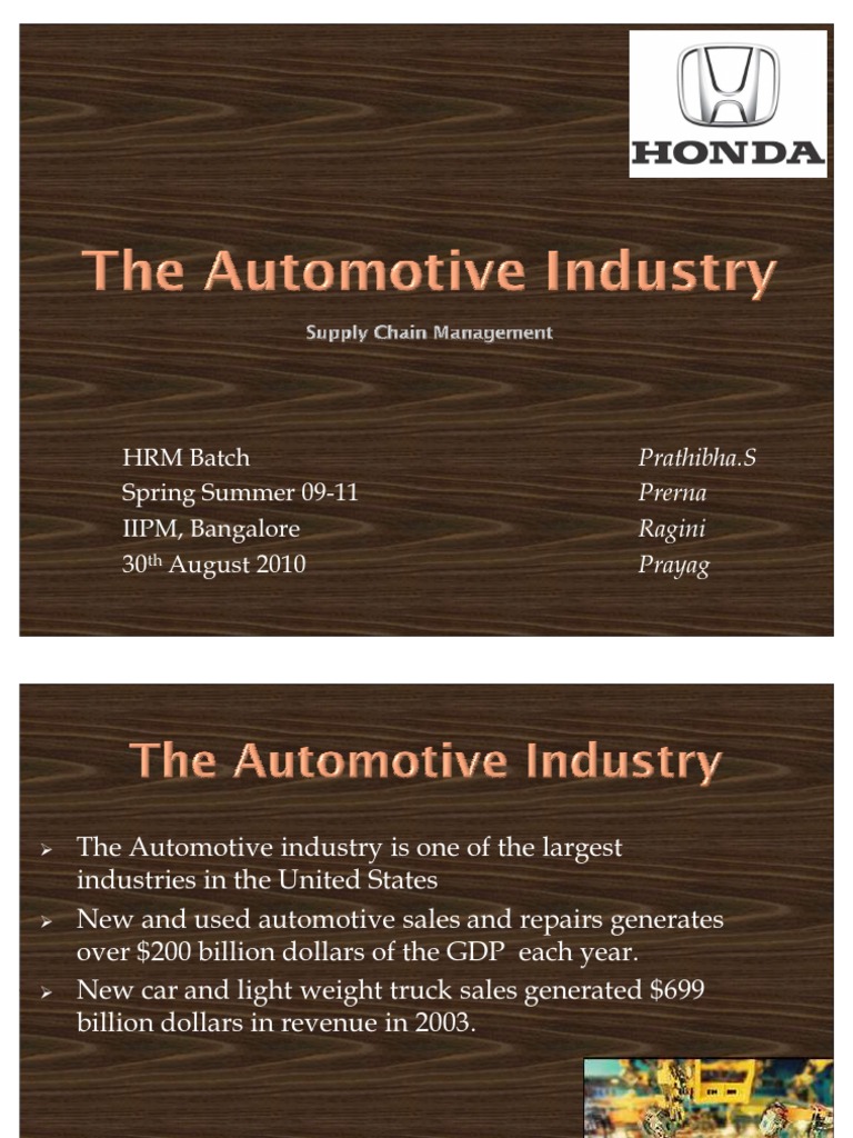 Honda | PDF | Honda | Supply Chain