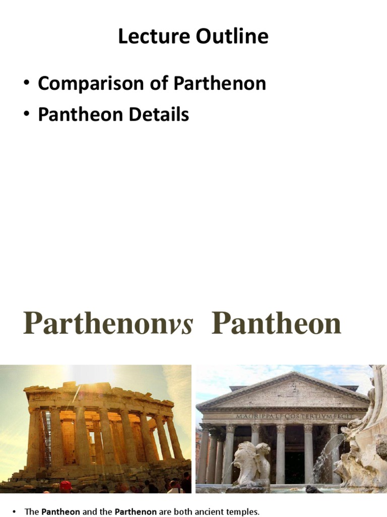 Parthenon N Panthenon | PDF | Dome | Architectural Design