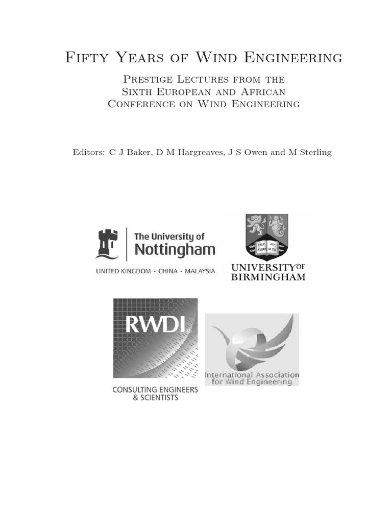 50 Years of Wind Engineering | PDF | Wind Tunnel | Surface Roughness