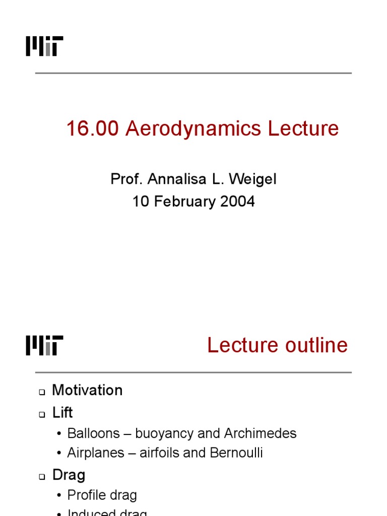 Aerodynamics PDF | PDF | Drag (Physics) | Lift (Force)