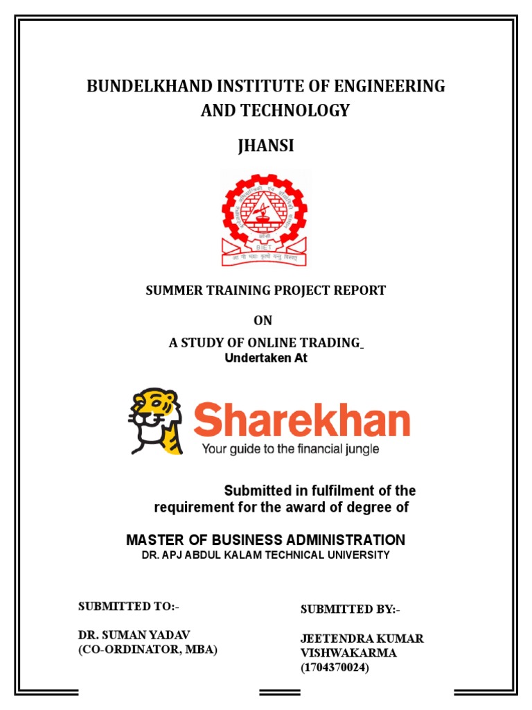 Bundelkhand Institute of Engineering and Technology Jhansi: Summer ...