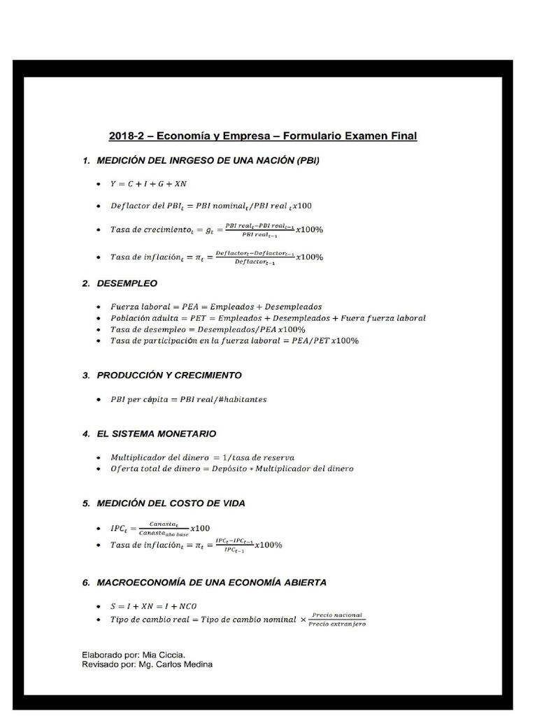 Formulario Eco | PDF