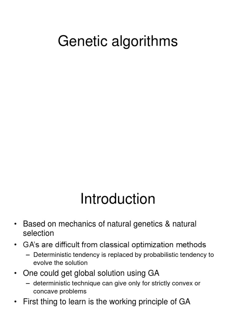 11 Genetic Algorithms Pdf Genetic Algorithm Mathematical Optimization