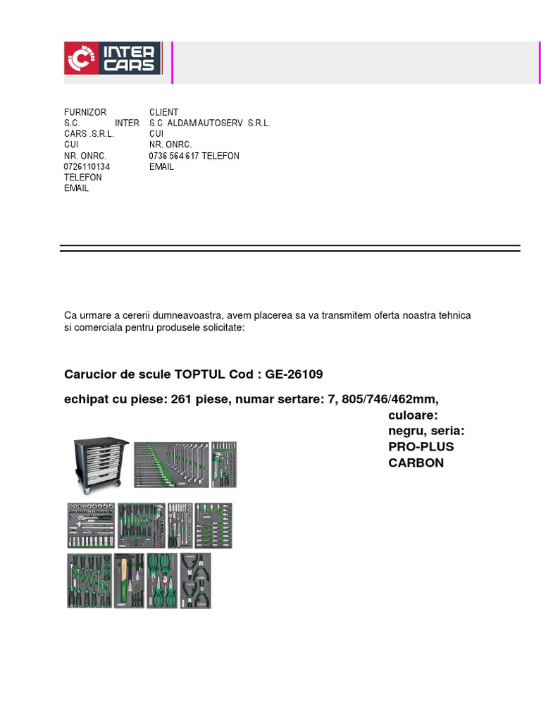 Oferta Echipamente | PDF