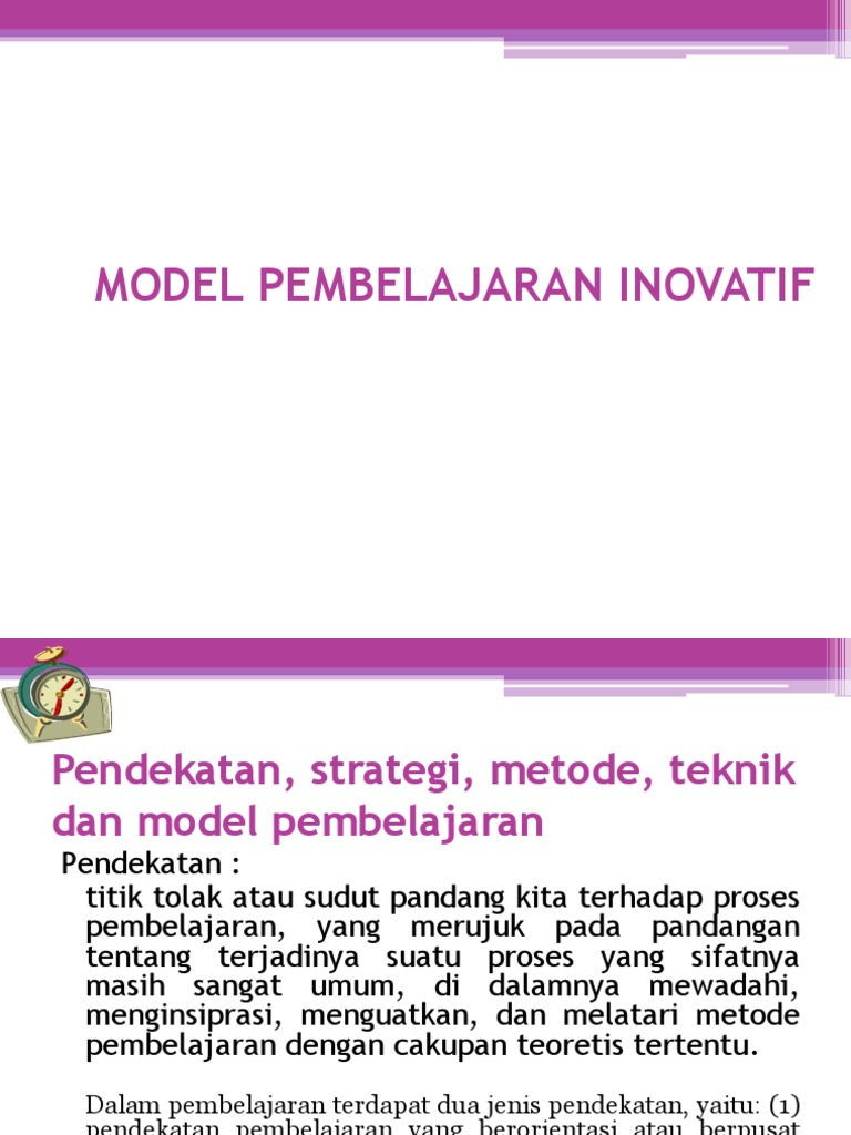Model Pembelajaran Inovatif | PDF