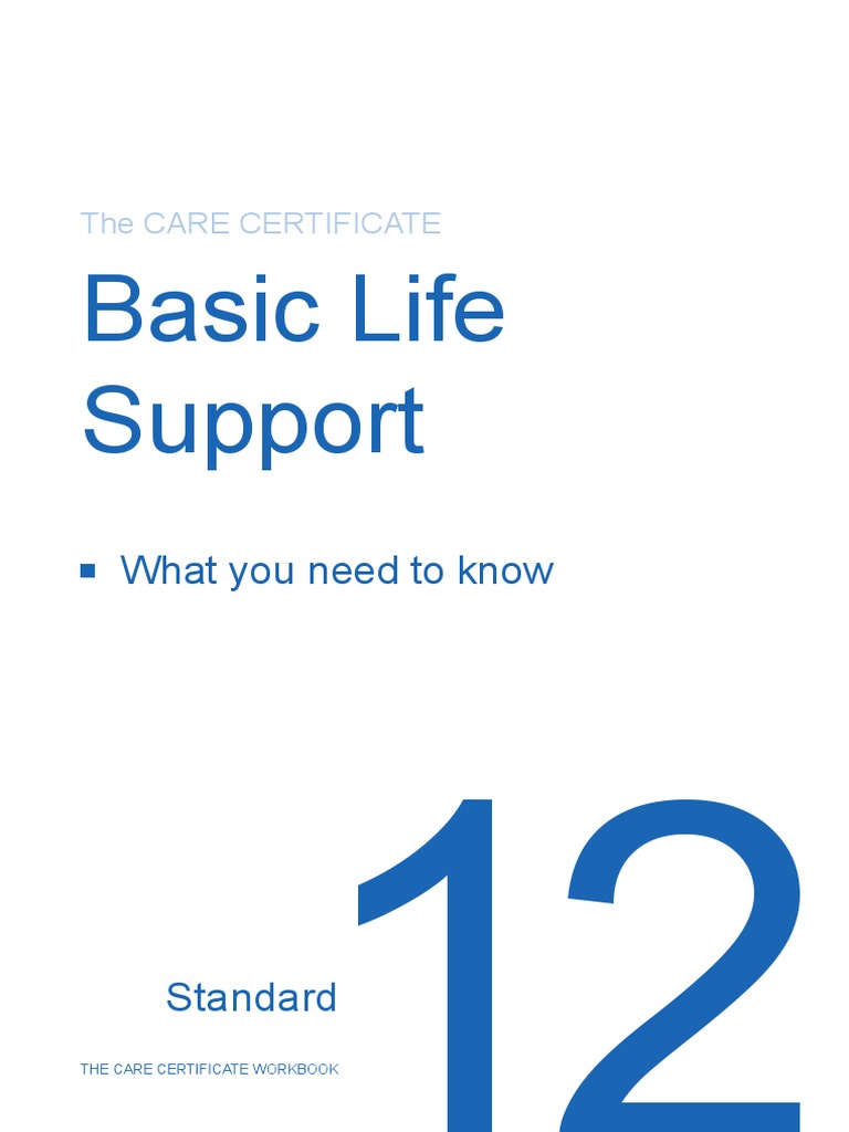 Basic Life Support Care Certificate Guide | PDF | Cardiopulmonary ...