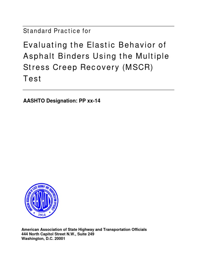 Anderson M - Evaluating The Elastic Behavior of Asphalt Binders Using ...