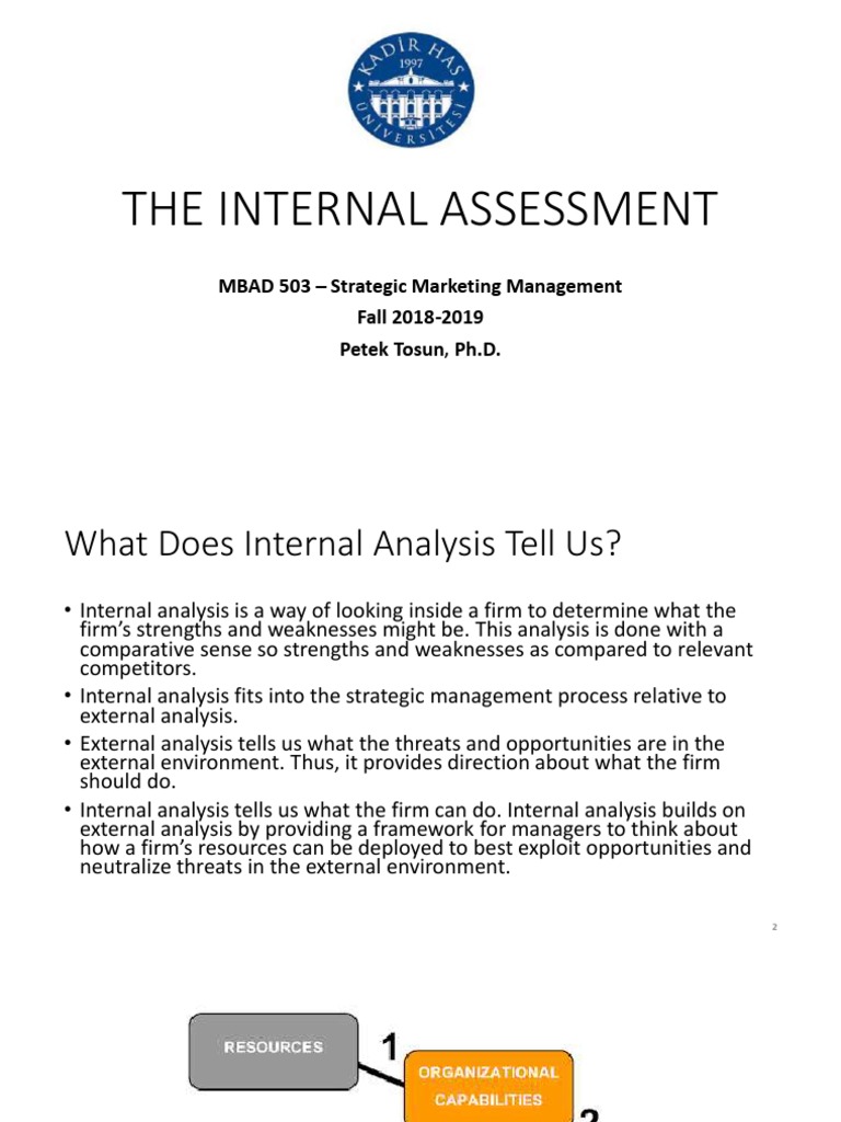 Internal Analysis for Strategic Advantage | PDF | Strategic Management ...