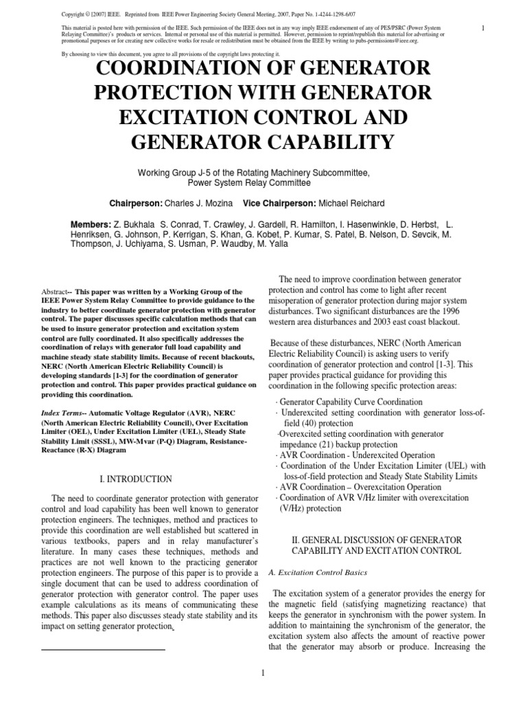 Generator Capability Curve PDF | PDF | Electric Generator | Electric Power