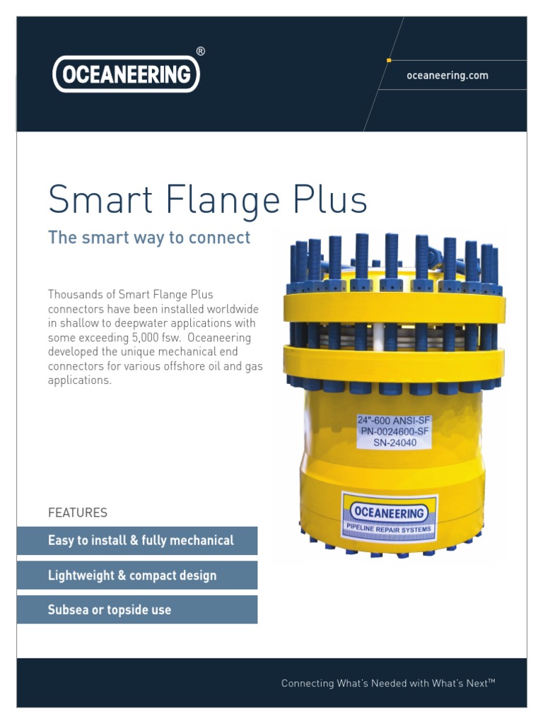 Oceaneering PRS - Smart Flange Plus Connector | Subsea (Technology ...
