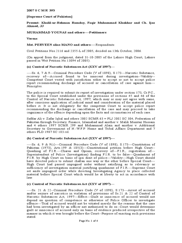 Discharge of Accused in Narcotics Case | PDF | Forgery | Bail