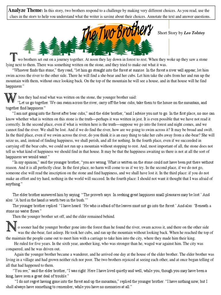 Two Brothers Theme Quiz.29680428 | PDF