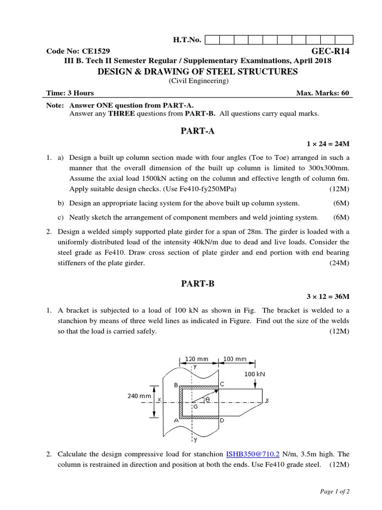 Design & Drawing of Steel Structures PDF | PDF | Truss | Column