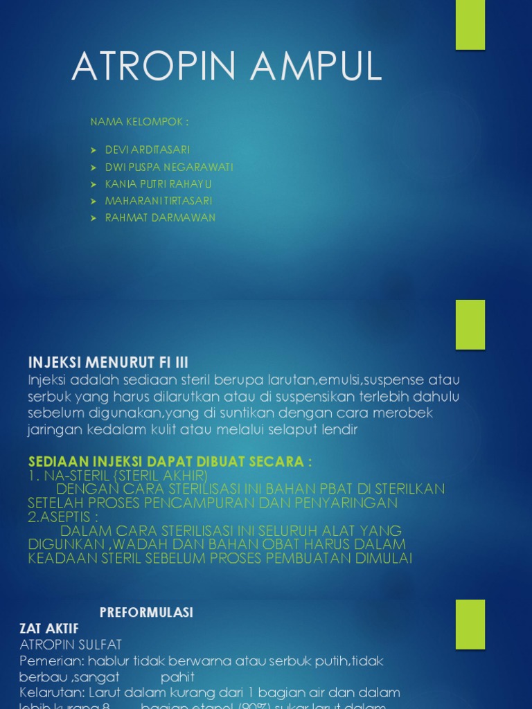 Atropin Ampul | PDF