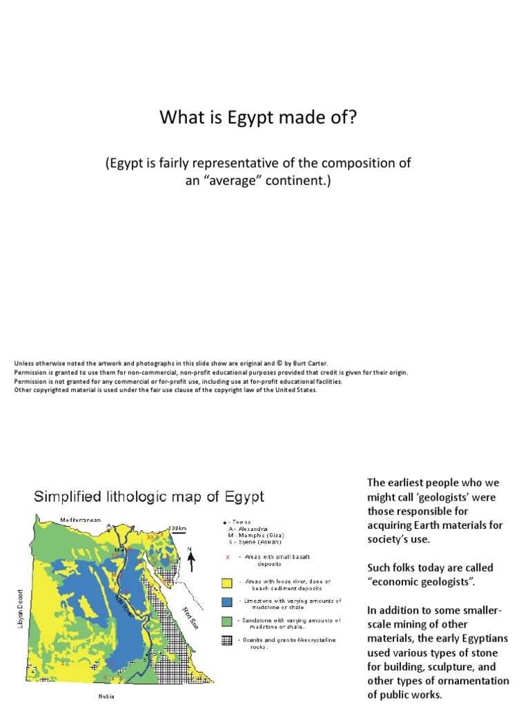 Egypt Limestone Distribution | PDF | Sedimentary Rock | Rock (Geology)