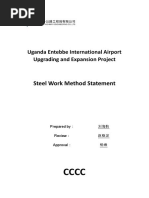 Method Statement For Structural Steel Erection | PDF | Stairs | Crane ...