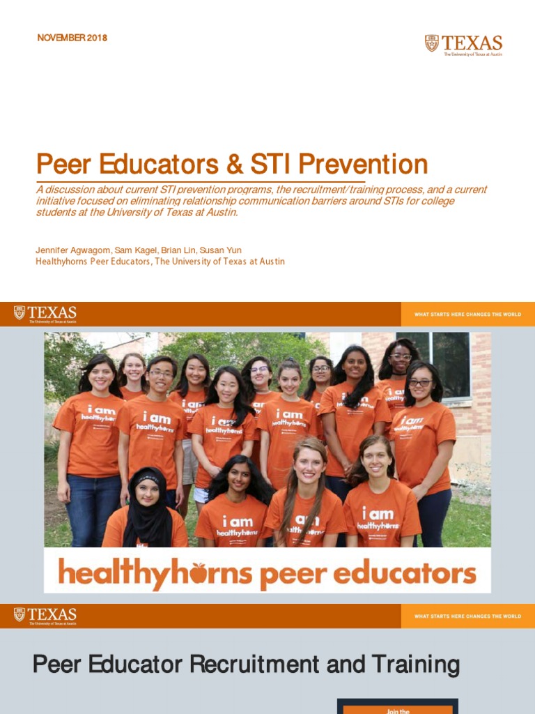 Peer Educators & STI Prevention PDF | PDF | Wellness | Self-Improvement