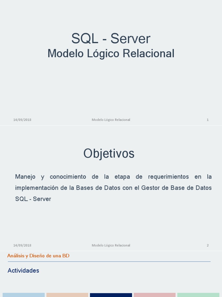 Tema 2.2 - Modelo Logico Relacional | PDF | Base de datos relacional ...