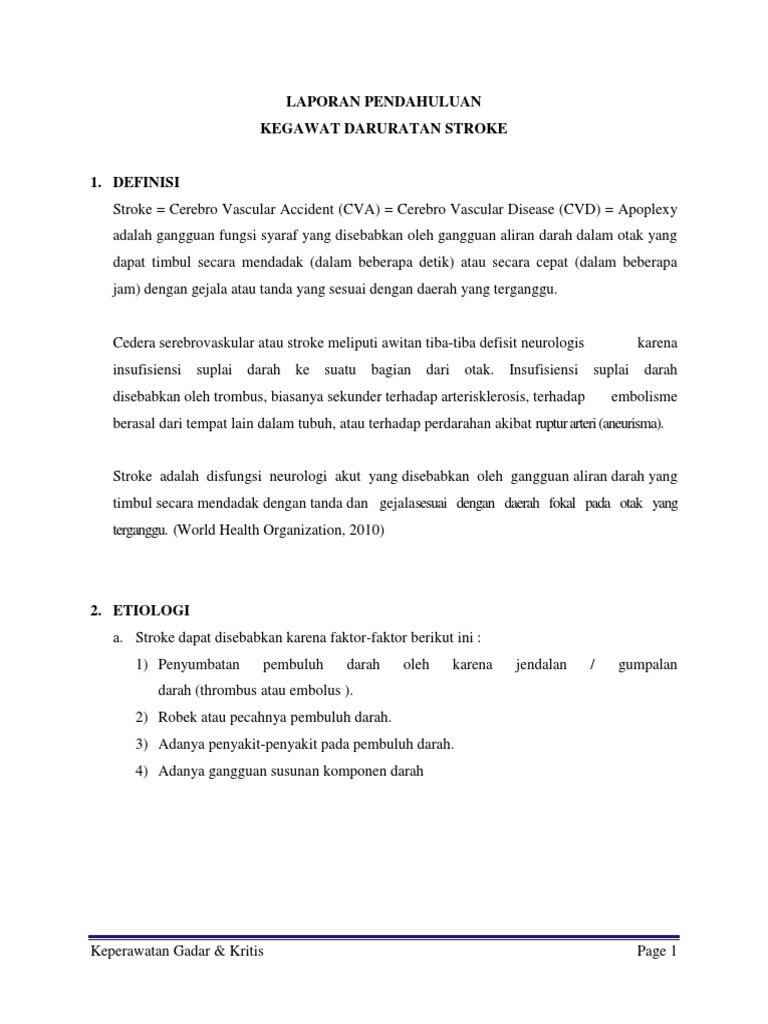 LP Gadar - Stroke | PDF