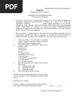 PCPNDT Declaration and Affidavit Form | PDF