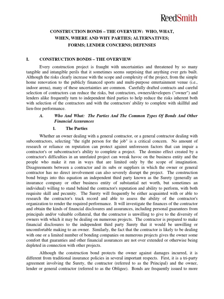Construction Bonds Explained | PDF | Surety Bond | Guarantee