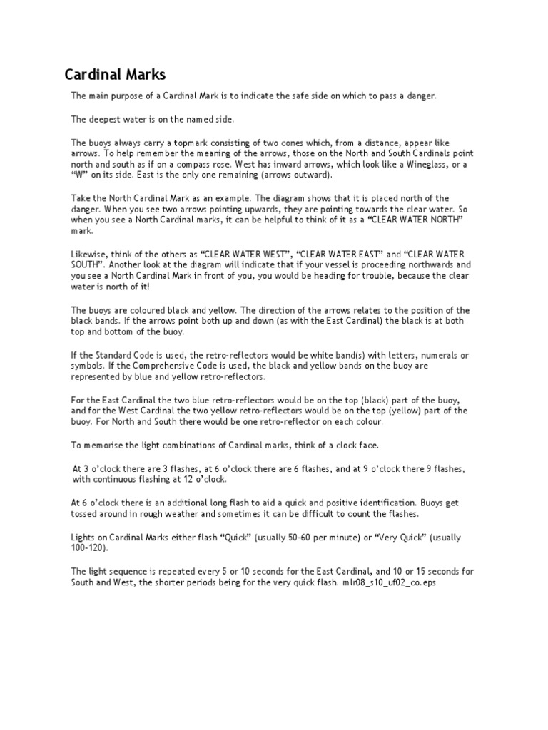 Cardinal Marks | PDF | Transport | Nature