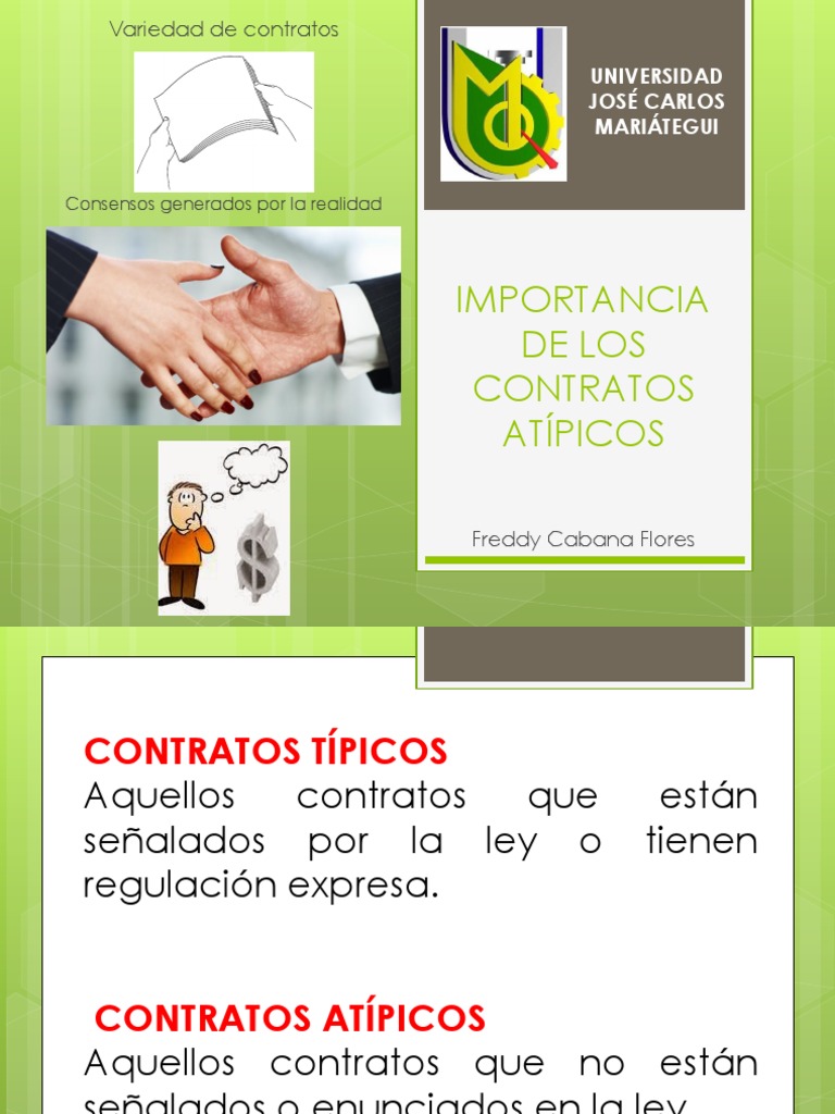 Importancia de Los Contratos Atípicos | PDF | Estatuto | Virtud