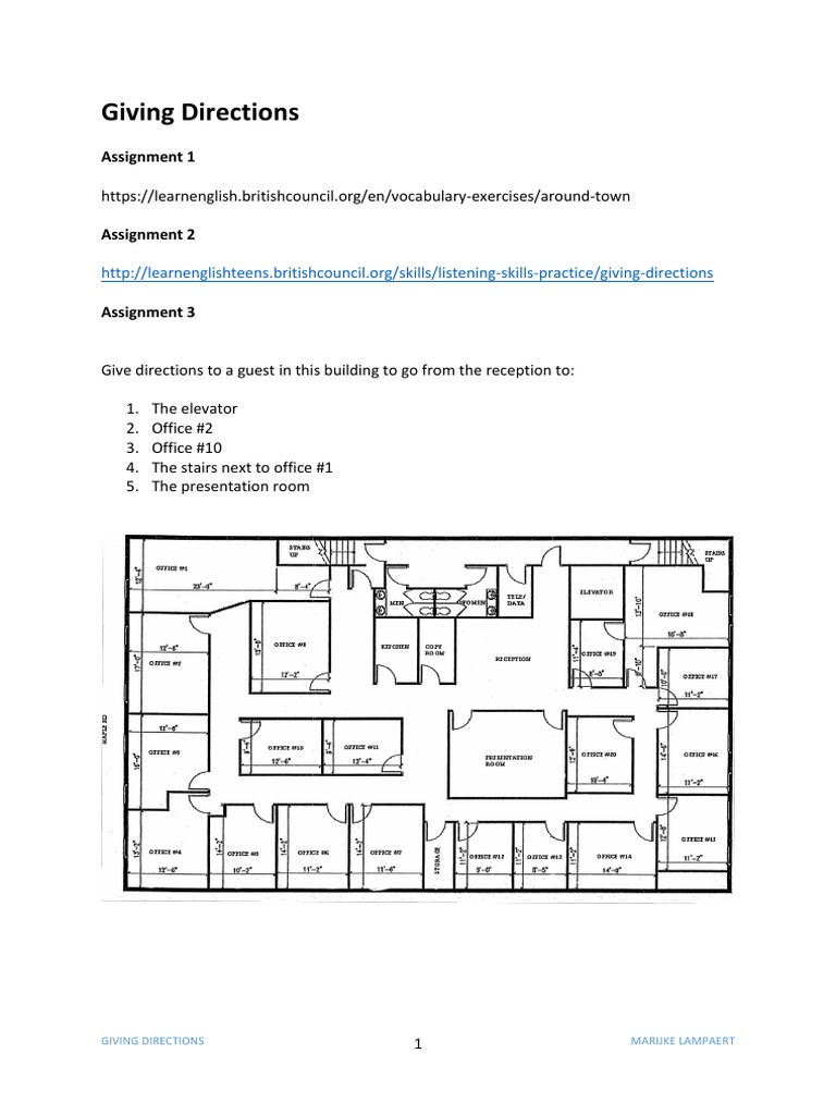Giving Directions | PDF | Elevator | Stairs