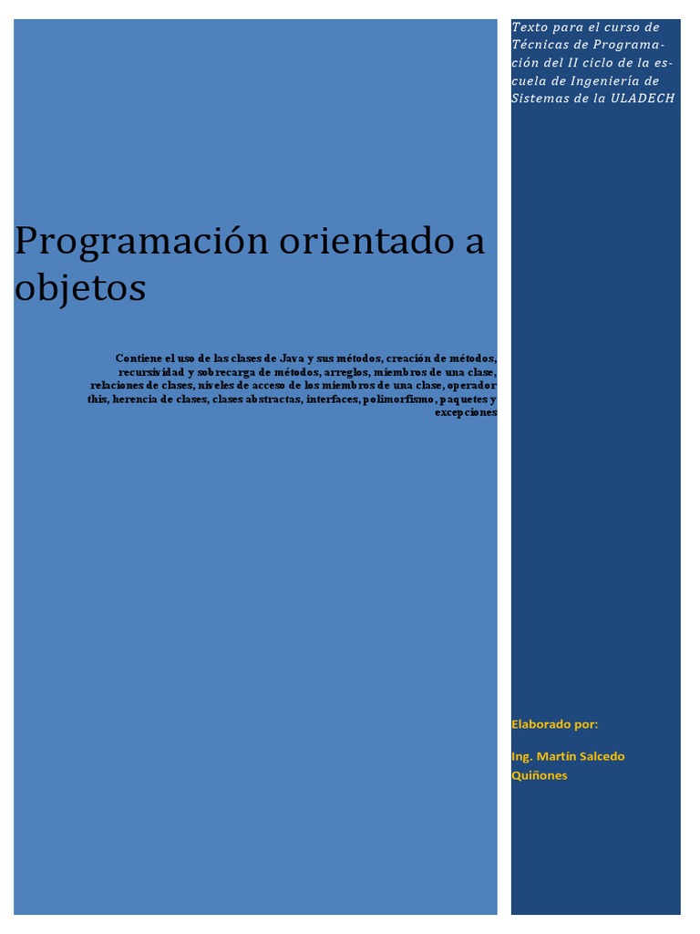 Texto de Tecnicas de Programacion | PDF | Java (lenguaje de programación) | Cadena (informática)