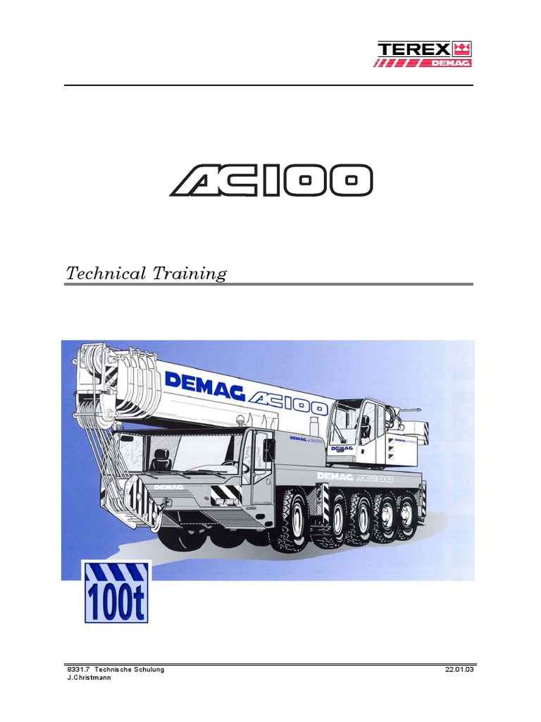 AC100 Training Manual Ver 2 0 PDF | PDF | Axle | Steering