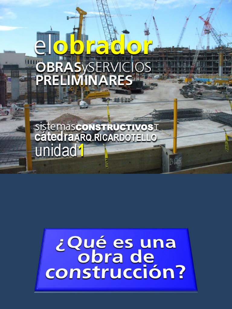 Unidad 1 El Obrador | PDF | Suelo | Fundación (Ingeniería)