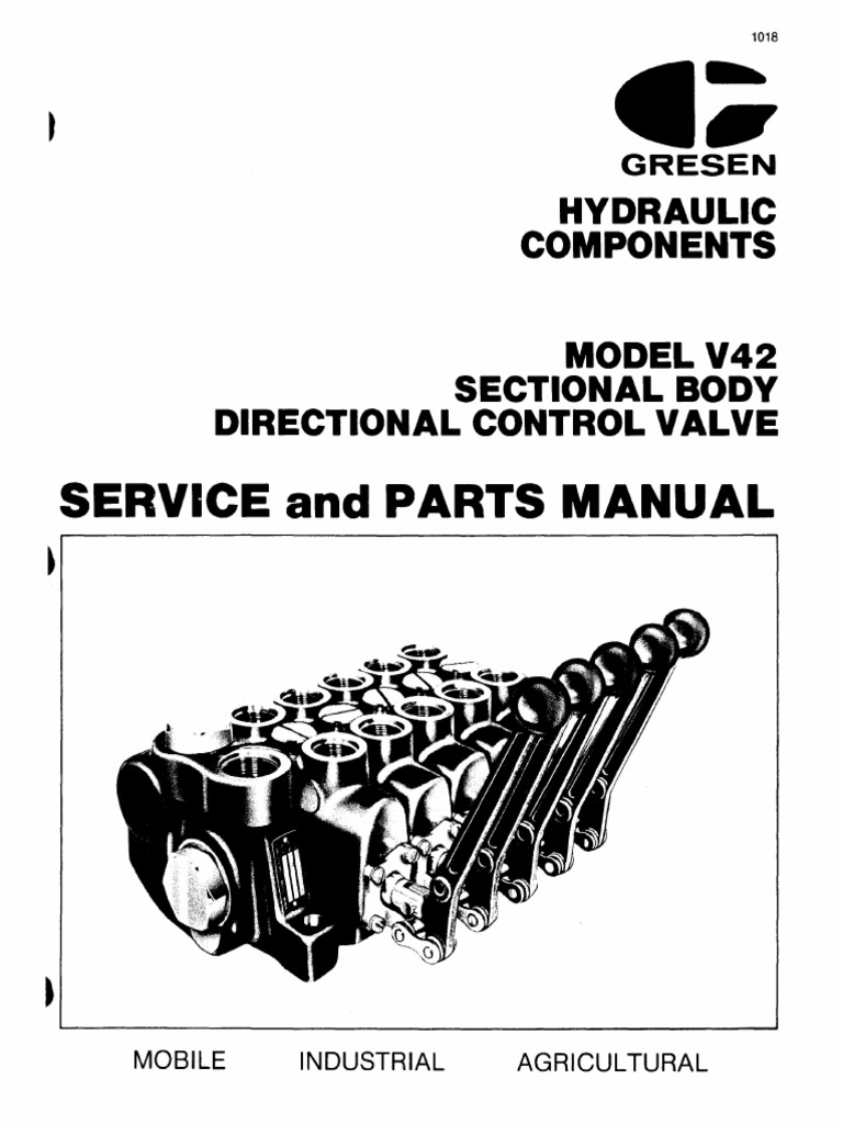Model v42 Directional Control Valve Service and Parts 1018 | PDF