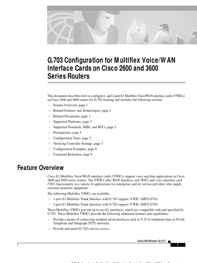 G.703 Configuration For Multiflex Voice/WAN Interface Cards On Cisco ...