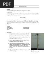 Hooke's Law Practical Experiment Guide | PDF