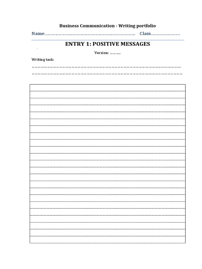 BC Writing Template | PDF