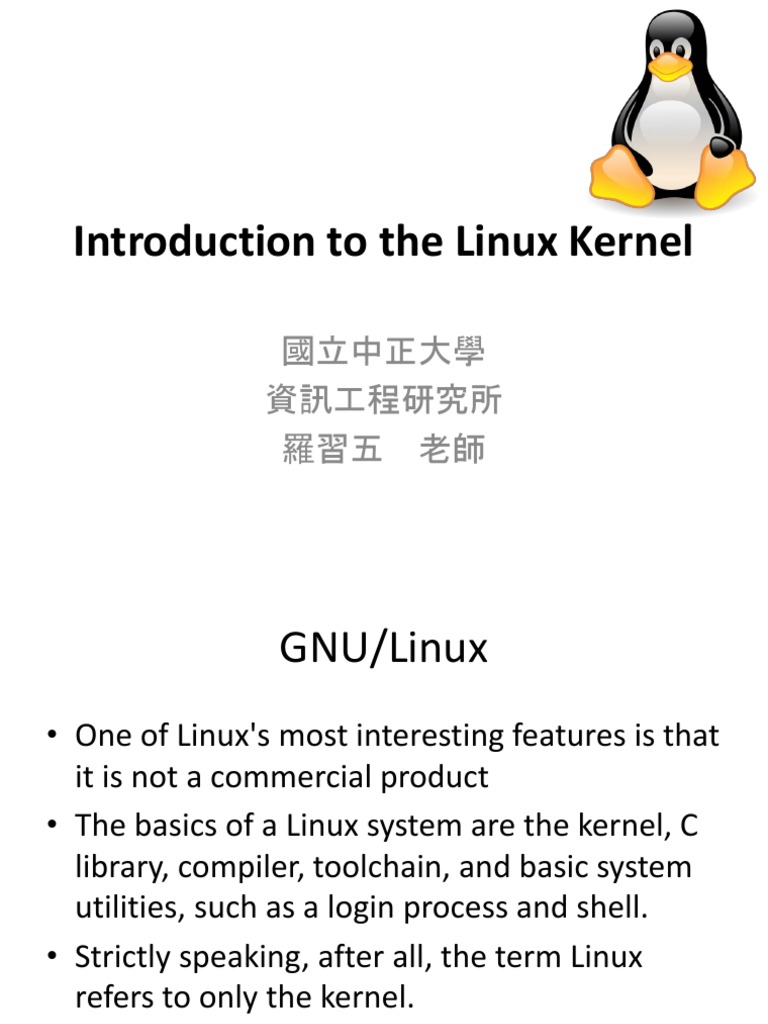 ch1. Introduction To The Linux Kernel | Download Free PDF | Kernel (Operating System) | Linux