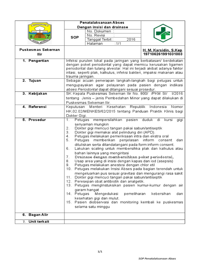Prosedur Insisi dan Drainase Abses | PDF
