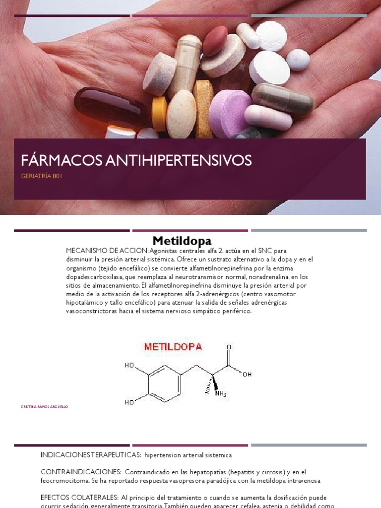 Fármacos Antihipertensivos | PDF | Hipertensión | Farmacología