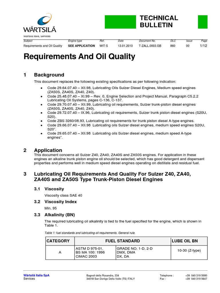 Wartsila PDF | PDF | Diesel Fuel | Fuel Oil